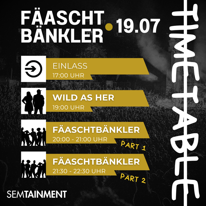 Fäaschtbänkler - Schlosswiese Moosburg